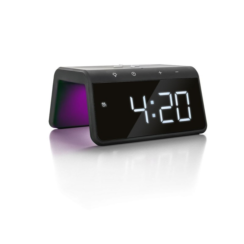 Caliber HCG019Qi-BT Alrarm Clock with QI Wireless Charging Pad